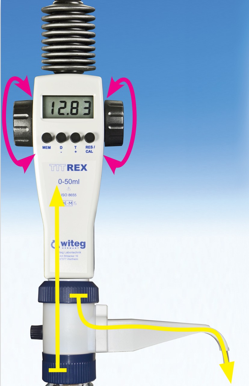 Digital burette / bottle-top burette TITREX